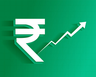 Indian money rupee sign background key Royalty Free Vector