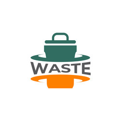 Garbage removal company logo design template Vector Image