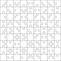 Jigsaw puzzle blank Royalty Free Vector Image - VectorStock