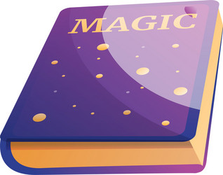Magic book icon cartoon style Royalty Free Vector Image