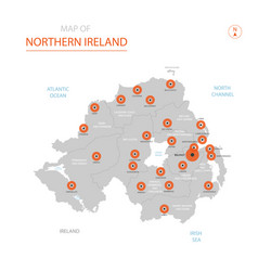 Outline Map of Northern Ireland Vector Images (over 460)