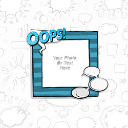 Beautiful template hand drawn frames Royalty Free Vector
