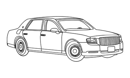 Vehicle line art for coloring book Royalty Free Vector Image