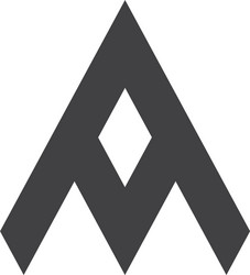 Double a letter logo lettermark aa monogram type Vector Image