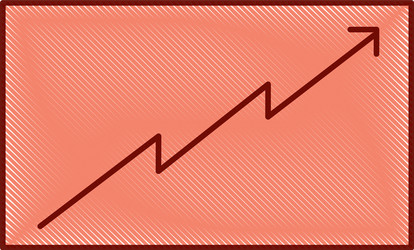 Board presentation graph arrow growth Royalty Free Vector