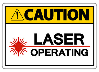 Safety instructions laser symbol sign symbol sign Vector Image