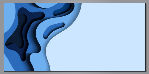 Modern abstract paper cut out background Vector Image