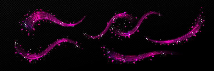 Pink magic glitter light fragrance flow effect Vector Image