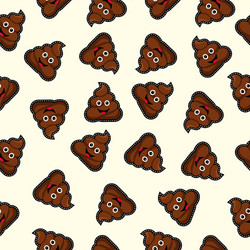 Melting poop monster cartoon character Royalty Free Vector