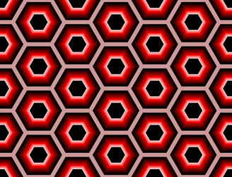 Design distorted hexagon geometric pattern Vector Image