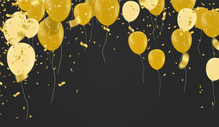 Golden celebration background group gold Vector Image