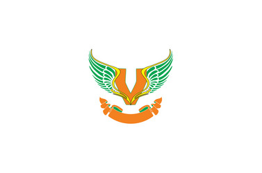 Letter V with Wings Vector Images (over 750)