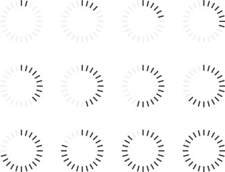 Loading icon load set upload icons bar Royalty Free Vector