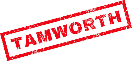 Tamworth rubber stamp Royalty Free Vector Image