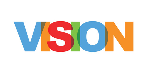 Vision typography t shirt lettering quotes design Vector Image