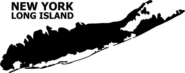 Map of New York Long Island Vector Images (over 190)