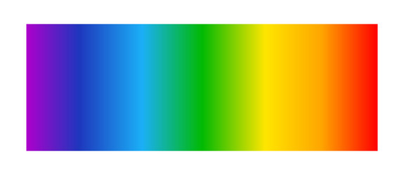 Visible light spectrum optical light wavelength Vector Image