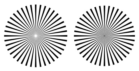 Rays beams element sunburst starburst shape Vector Image