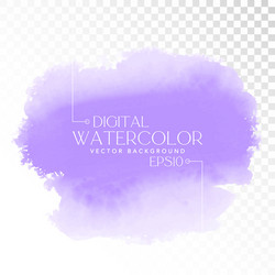Digital watercolor brush stain colorful Royalty Free Vector