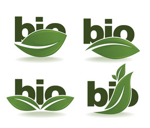Symbols bio eco cars Royalty Free Vector Image