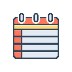 Class timetable Royalty Free Vector Image - VectorStock