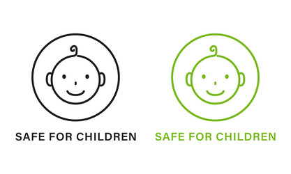 Safety child product stamp safe for children Vector Image