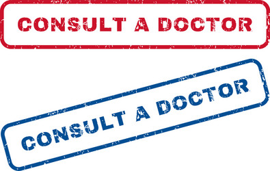 Medical doctor rubber stamps Royalty Free Vector Image