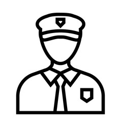 Driver line icon Royalty Free Vector Image - VectorStock