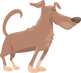 Dog laying on back cartoon funny pet character Vector Image