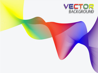 Rainbow ribbon effect 30 Royalty Free Vector Image