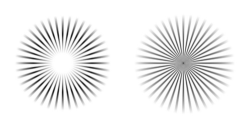 Rays beams element sunburst starburst shape Vector Image