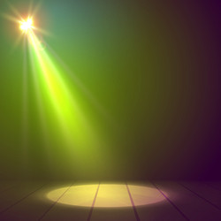 Spotlight on circle with space for your text Vector Image