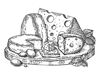 Engraving Cheese Vector Images (over 2,200)