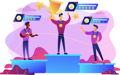 Sports rating system concept Royalty Free Vector Image