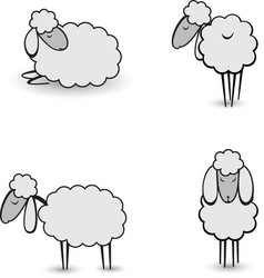 Sheep cartoon Royalty Free Vector Image - VectorStock
