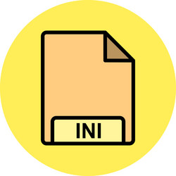 Ini icon Royalty Free Vector Image - VectorStock