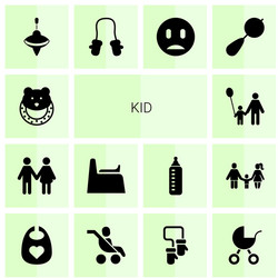 White icon on black background kids whirligig Vector Image