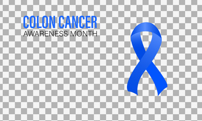 Colon cancer awareness month Royalty Free Vector Image