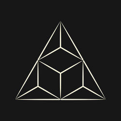 Sacred geometry triangle based symbol and elements