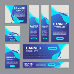 Fire and water banners set Royalty Free Vector Image