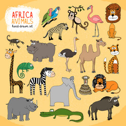 Zoo animals Royalty Free Vector Image - VectorStock