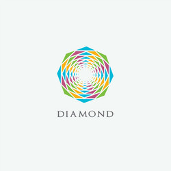 Rainbow Colored Diamond Logos Vector Images (over 700)