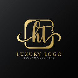 R luxury letter logo design Royalty Free Vector Image