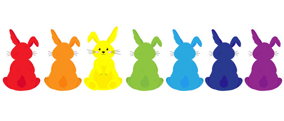 Easter Bunny Back Silhouette Vector Images (over 110)