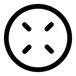 Crunchy sable outline Royalty Free Vector Image