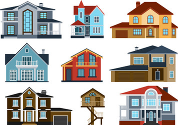 House front view Royalty Free Vector Image - VectorStock