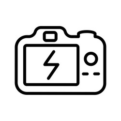 Camera flash icon Royalty Free Vector Image - VectorStock