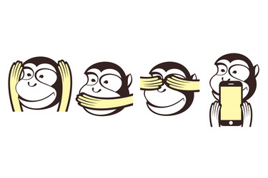 Three Wise Monkeys Vector Images (over 140)