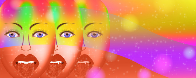 Neon Lady Vector Images (over 1,800)