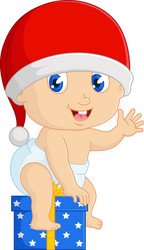 Christmas baby Royalty Free Vector Image - VectorStock